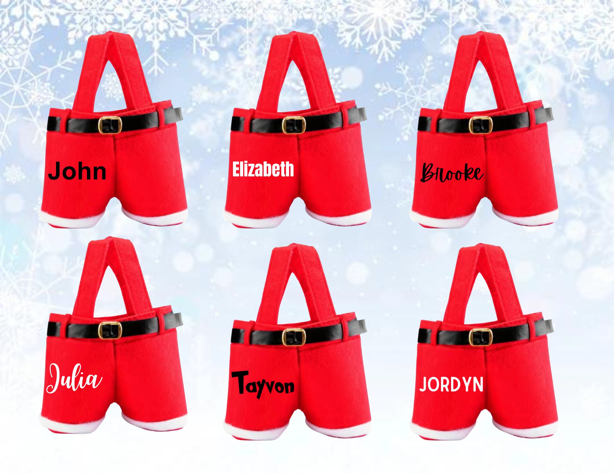 Personalized Santa/elf Bag - Etsy
