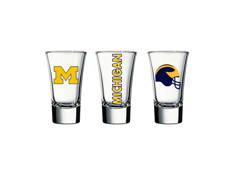 Michigan Football Shot Glasses - Etsy