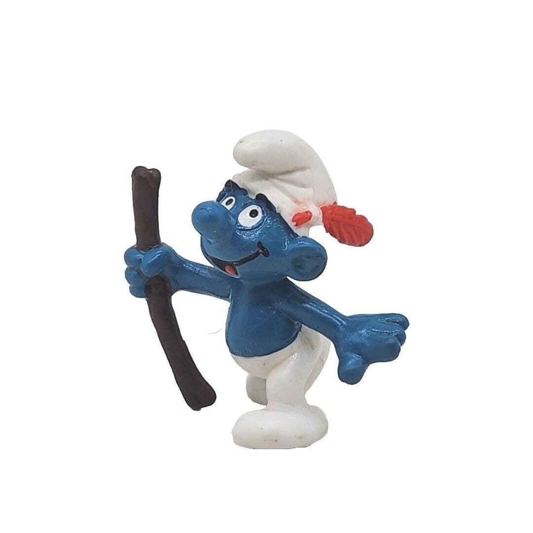 Smurfs Tracker Smurf Vintage PVC Figure 1984 Vintage - Etsy