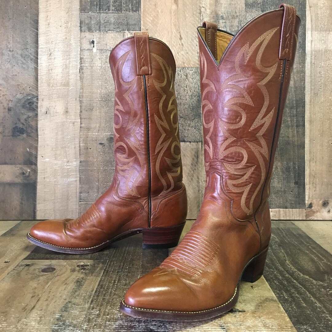 El Dorado Handmade Vtg Cowboy Boots Mens 8 D - Etsy