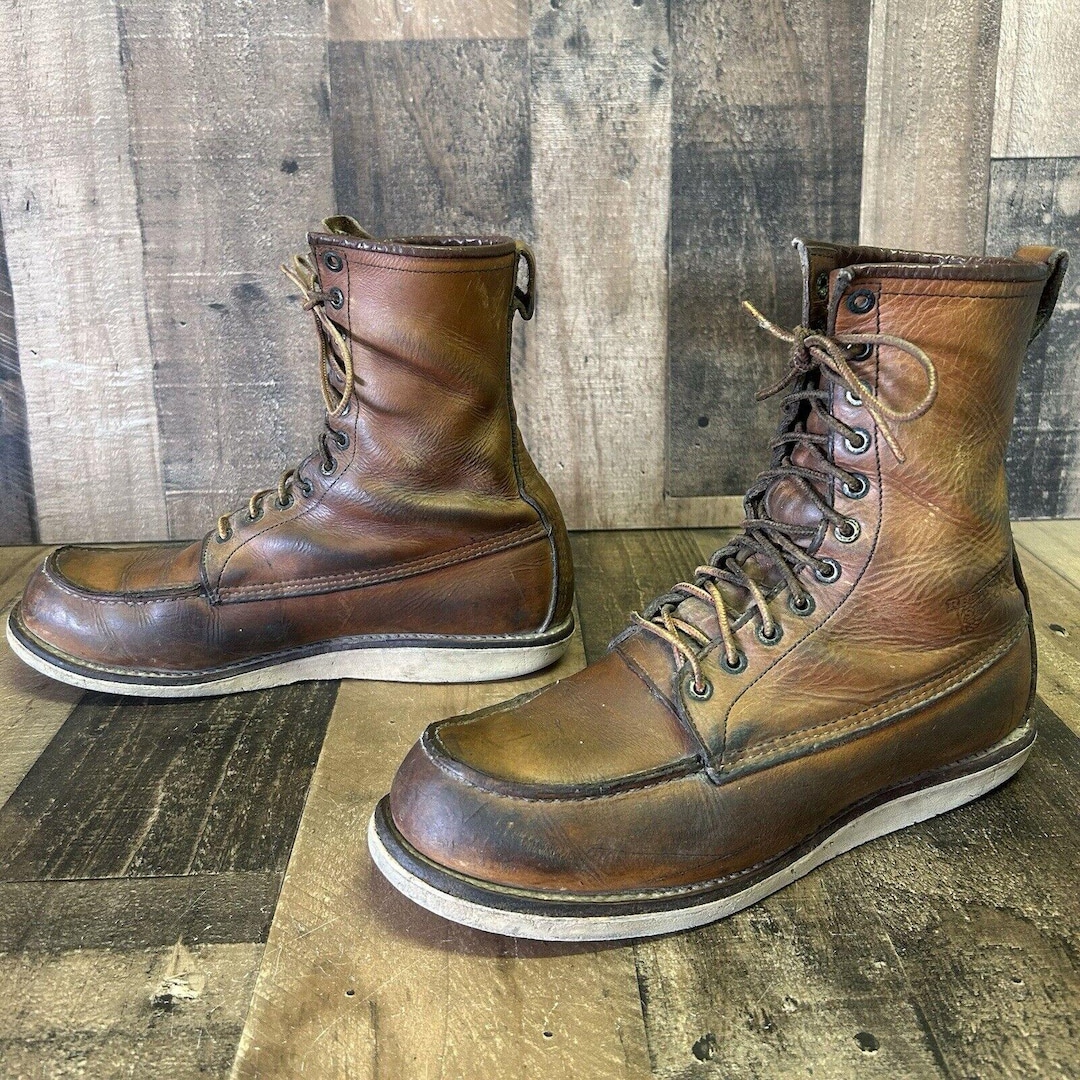 Red Wing 10877 Heritage Moc Toe Brown Work Boots Mens 11 D - Etsy