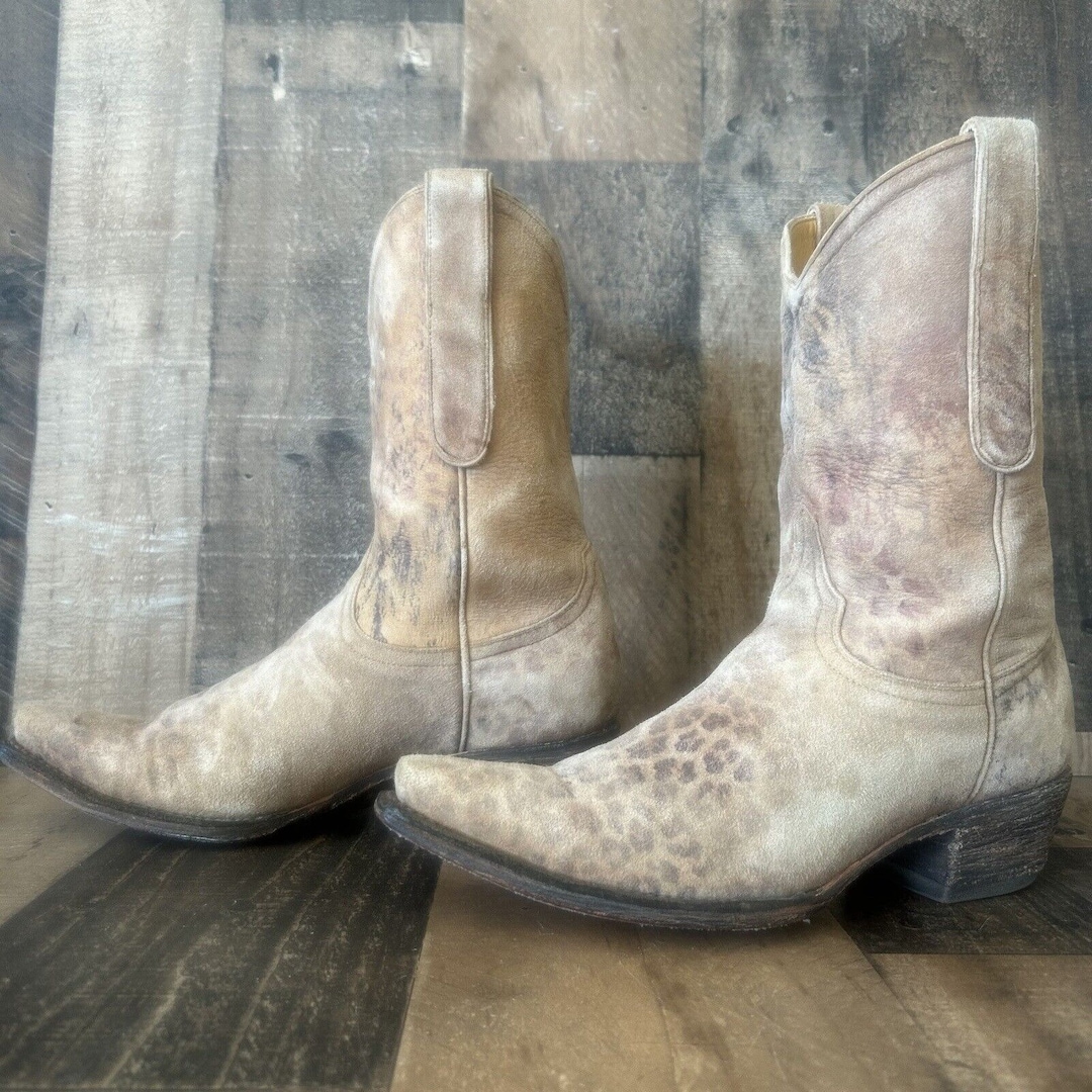 Old Gringo Leopardito Pointed Toe Cowboy Boots Womens 7.5 B - Etsy