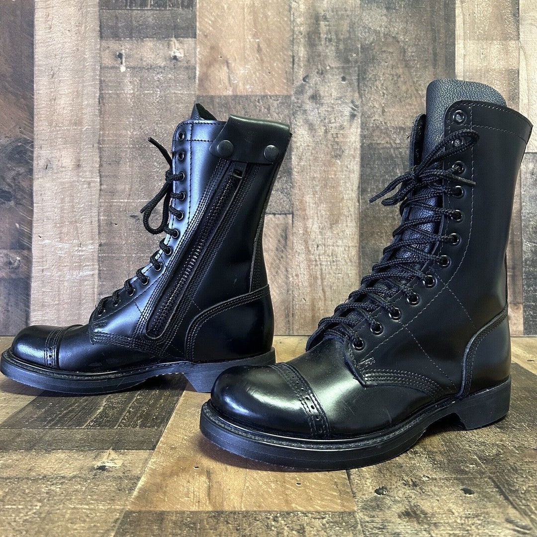 Corcoran 995 Cap Toe Side Zip Military Jump Boots Mens 6.5 M - Etsy