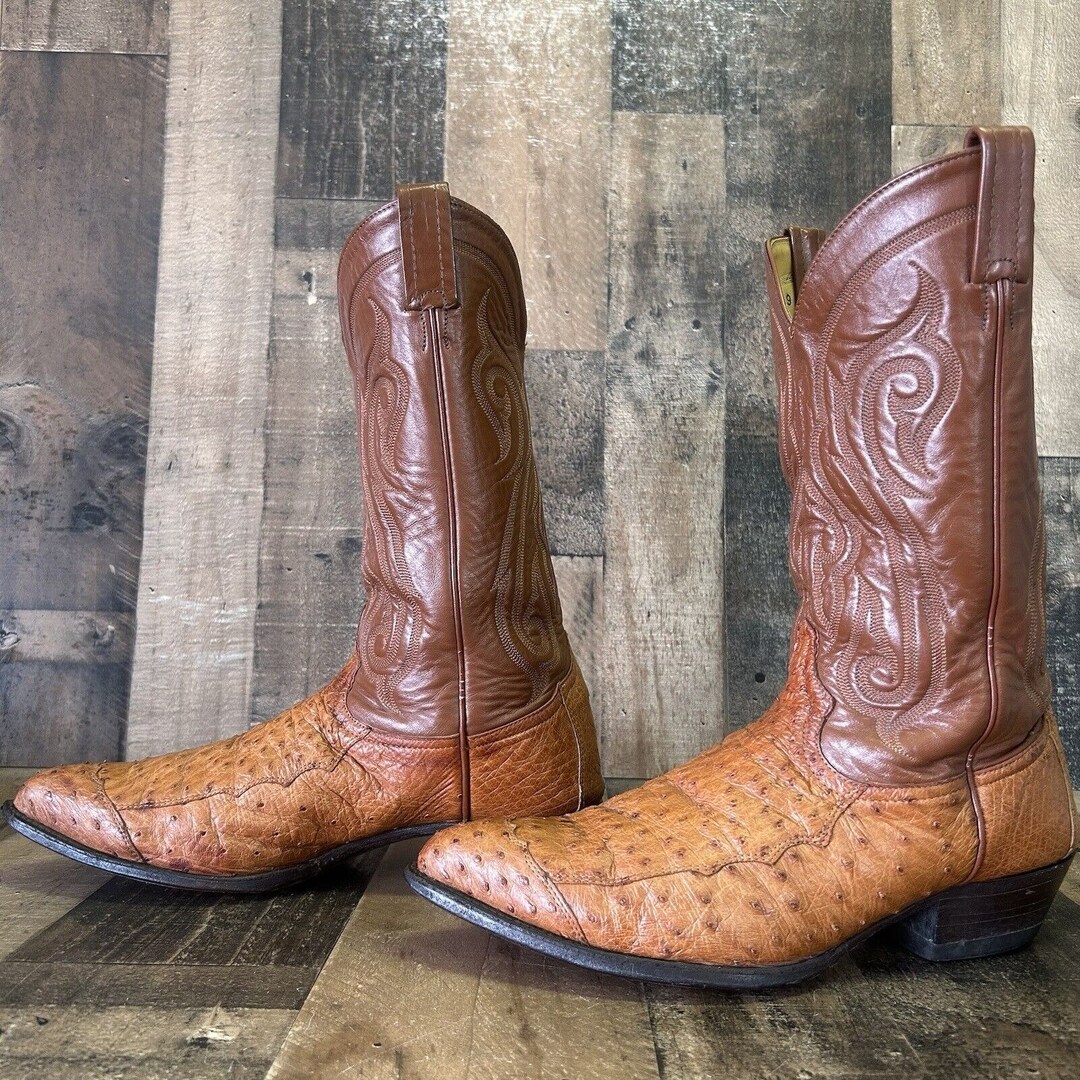 Tony Lama Vintage Wingtip Cowboy Boots Mens 13 D - Etsy