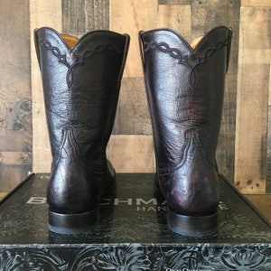 Old Gringo Benchmark Black Cherry Smooth Ostrich MK2293-3 Cowboy Boots ...