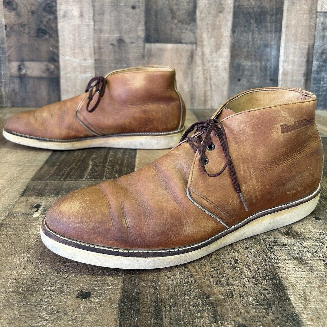 Red Wing 595 Chukka Leather Lace up Work Boots Mens 11.5 B - Etsy