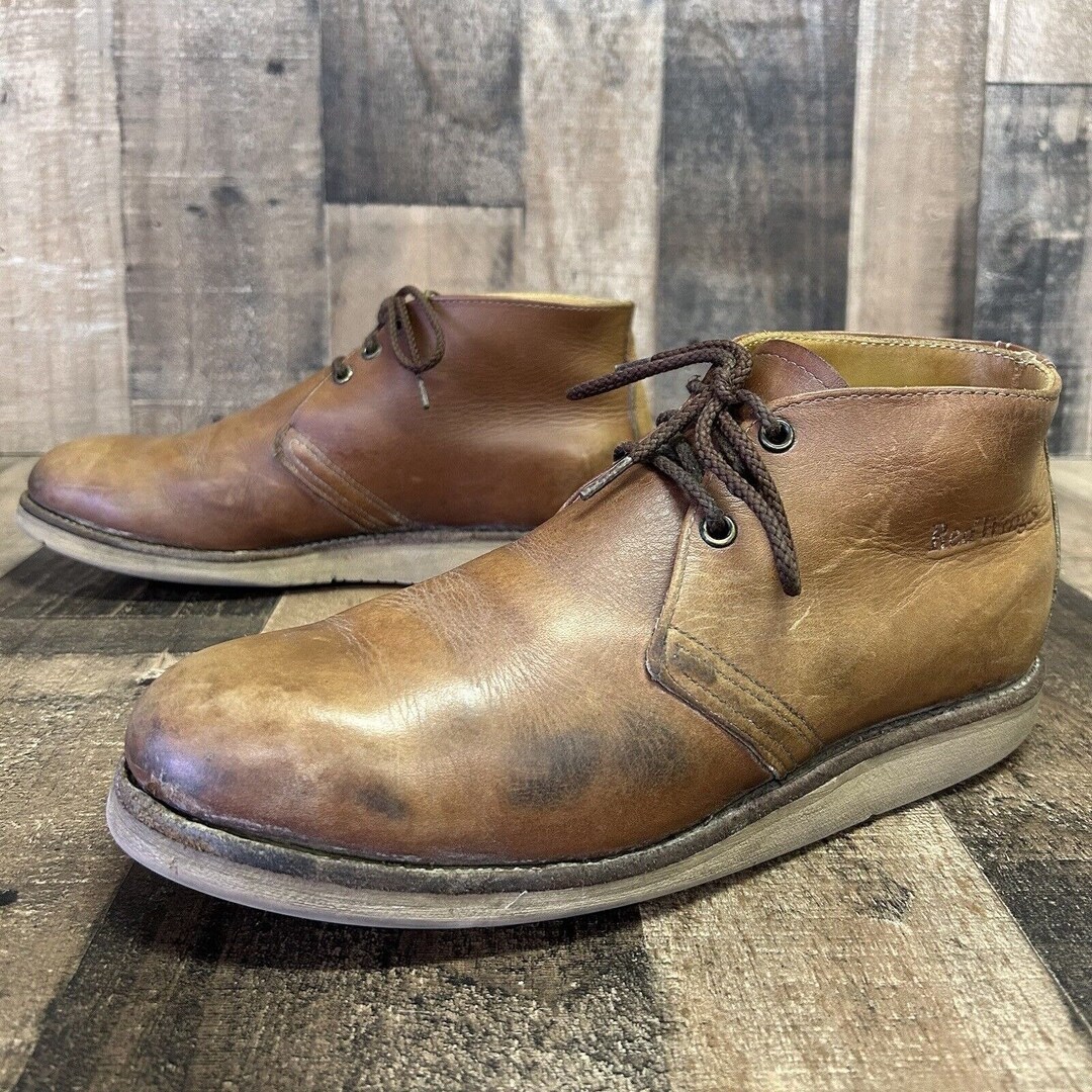 Red Wing 595 Chukka Leather Lace up Work Boots Mens 10 D - Etsy