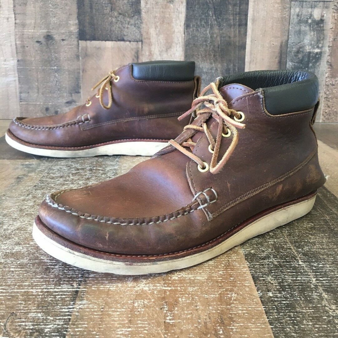 Gustin Moc Toe Vibram Sole Work Boots Mens 11.5 - Etsy