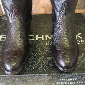 Old Gringo Benchmark Black Cherry Smooth Ostrich MK2293-3 Cowboy Boots ...
