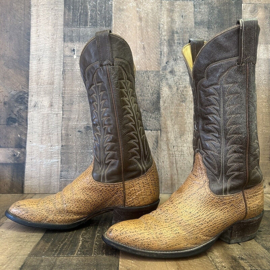 Tony Lama Vintage Gold Label Cowboy Boots Mens 10 D - Etsy