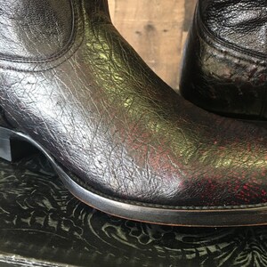 Old Gringo Benchmark Black Cherry Smooth Ostrich MK2293-3 Cowboy Boots ...