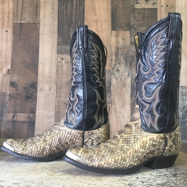 Snakeskin Cowboy - Etsy