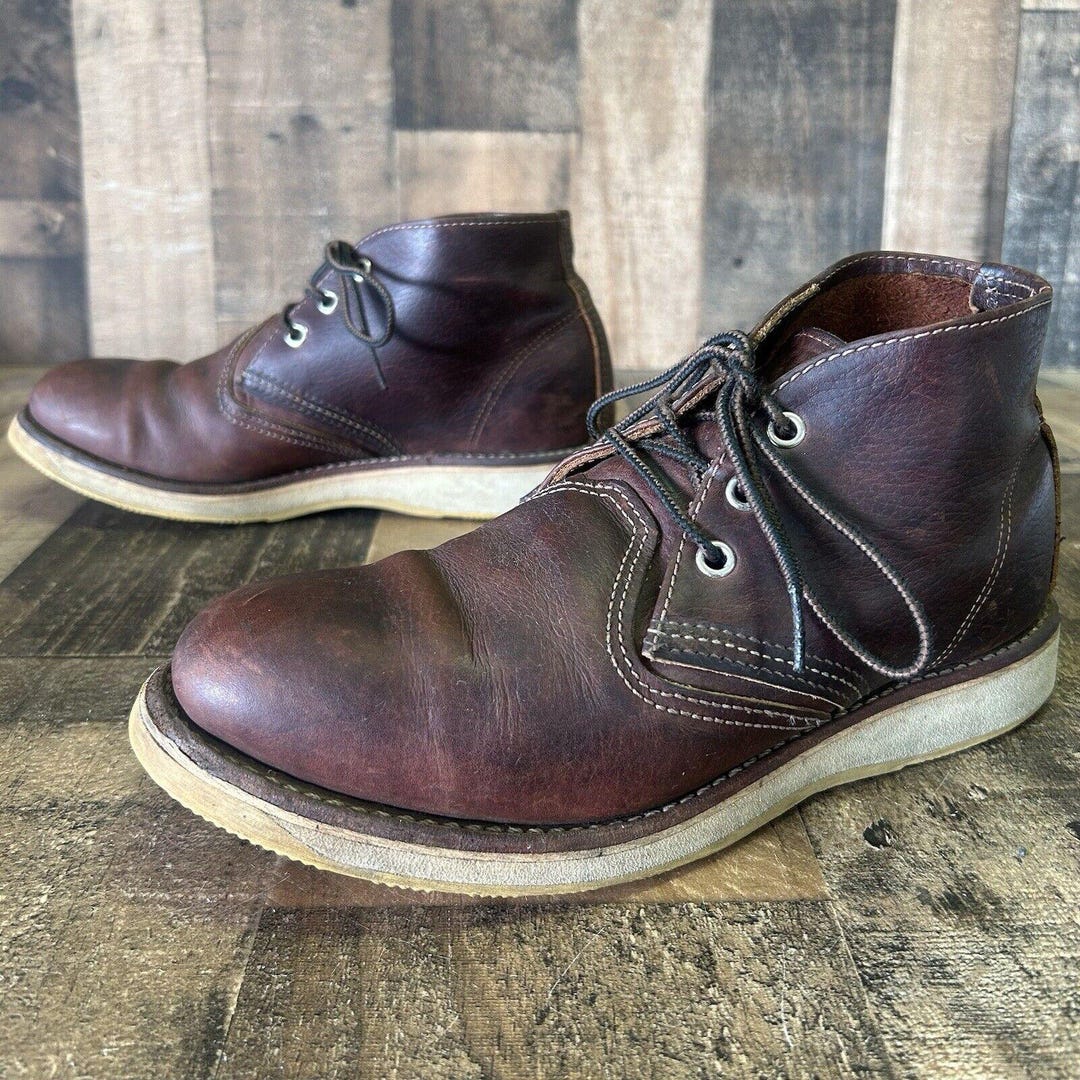 Red Wing 3141 Chukka Briar Oil Slick Leather Work Boots Mens 7 D - Etsy