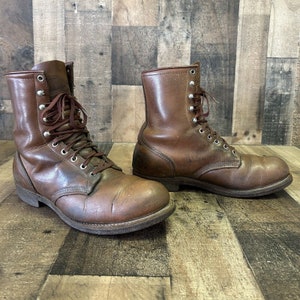 Red Wing Vintage Insulated Soft Toe Logger Cork Sole Work Boots Mens 9 ...
