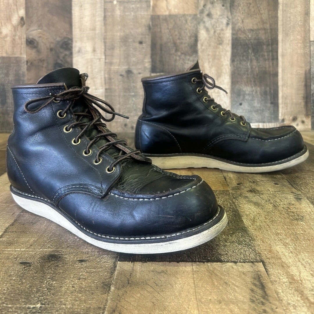 Red Wing 8849 Heritage Black Moc Toe Work Boots Mens 10 D - Etsy