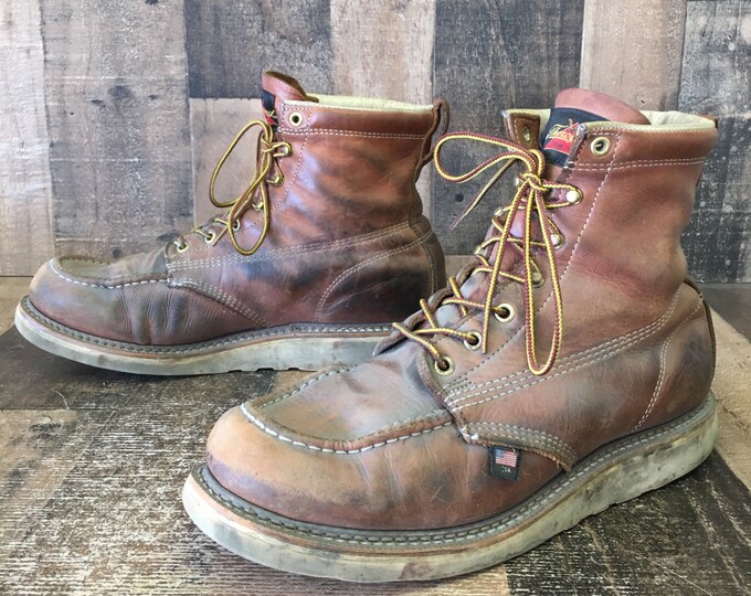 Thorogood 814-4200 Moc Toe Work Boots Mens 12 D - Etsy