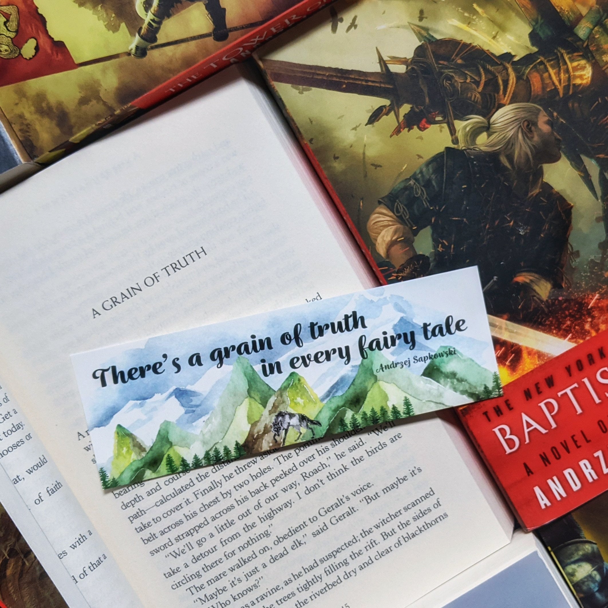 Geralt of Rivia Bookmark the Witcher | Etsy