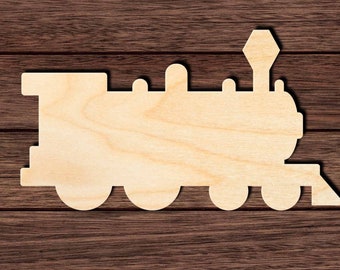 Train Laser Cut Out Unfinished Wood Shape Craft Supply TRN3 - Etsy