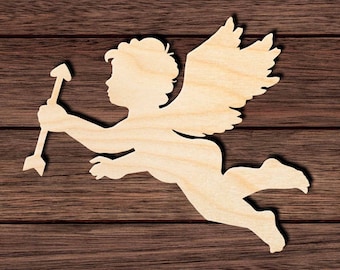 Cupid Laser Cut Out Unfinished Wood Shape Craft Supply VAL14 - Etsy