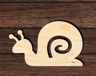 Snail Laser Cut Out Unfinished Wood Shape Craft Supply BUG87 - Etsy