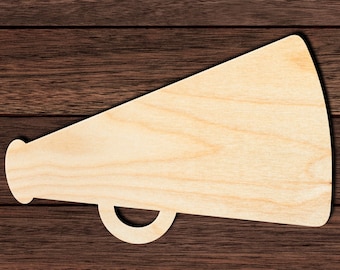 Megaphone 001 Wooden Shape Cutout for Crafting, Home & Room Décor, and ...