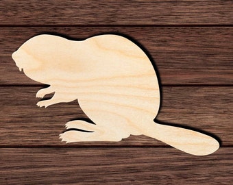 Beaver Laser Cut Out Unfinished Wood Shape Craft Supply ANML96 - Etsy