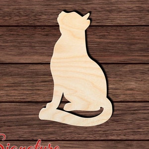 Cat 023 Shape Cutout in Wood for Crafting, Home & Room Décor, and Other ...