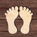 Feet Foot 001 Wooden Shape Cutout for Crafting, Home & Room Décor, and ...