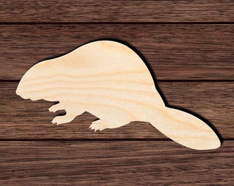 Beaver Laser Cut Out Unfinished Wood Shape Craft Supply - Etsy