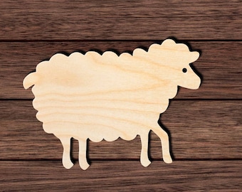 Sheep Laser Cut Out Unfinished Wood Shape Craft Supply SHP7 - Etsy