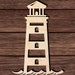 Lighthouse 003 Shape Cutout in Wood for Crafting, Home & Room Décor ...