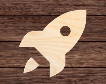 Rocket Ship Laser Cut Out Unfinished Wood Shape Craft Supply - Etsy