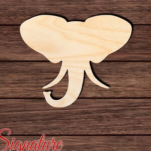 Elephant 007 Wooden Shape Cutout for Crafting, Home & Room Décor, and Other DIY Projects - Many ...