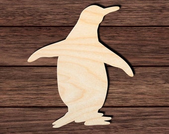 Penguin Cutout Penguin Wall Decor Wood Laser Cut Shapes - Etsy
