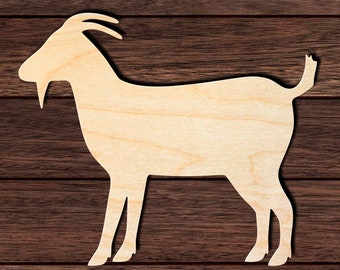Goat Wood Cutout Goat Crafting Shape Farm Animal Cutout - Etsy