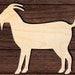 Goat 001 Wooden Shape Cutout for Crafting, Home & Room Décor, and Other ...