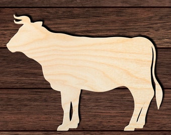 Wooden Bull Cutout - Etsy