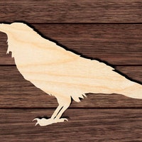 Crow Cut Out - Animal Shape - Laser Cut Bird From Wood - Etsy