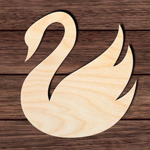 Swan 001 Wooden Shape Cutout for Crafting Home & Room Décor - Etsy