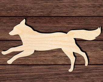 Fox Unfinished Laser Cut Out Wood Shape Craft Supply FOX4 - Etsy