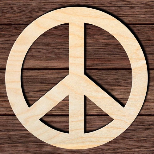 Peace Sign 001 Wooden HQ Cutout for Crafting Home & Room - Etsy