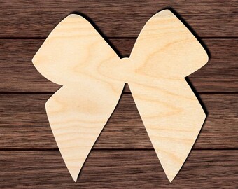 Bow Laser Cut Out Unfinished Wood Shape Craft Supply BOW4 - Etsy