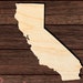 California State Wooden Cutout for Crafting, Home & Room Décor, and ...