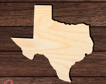 Texas Outline Texas Wood Cutout or TX Wood Cutout Small Sizes Shapes ...