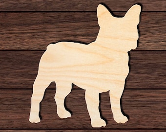 Bulldog Unfinished Wooden Cutout for Crafting Home & Room - Etsy