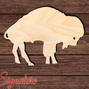 Buffalo 004 Unfinished Wooden Cutout for Crafting, Home & Room Décor ...