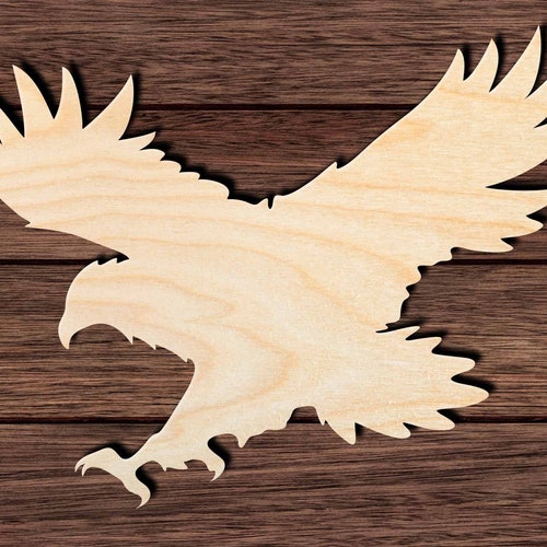 Eagle 005 Wooden Shape Cutout for Crafting Home & Room Décor - Etsy