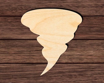 Tornado Unfinished Wood Laser Cut Out Shape Craft Supply - Etsy