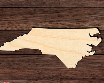 North Carolina State Cut Out NC Wooden Cut Out Laser Cut - Etsy