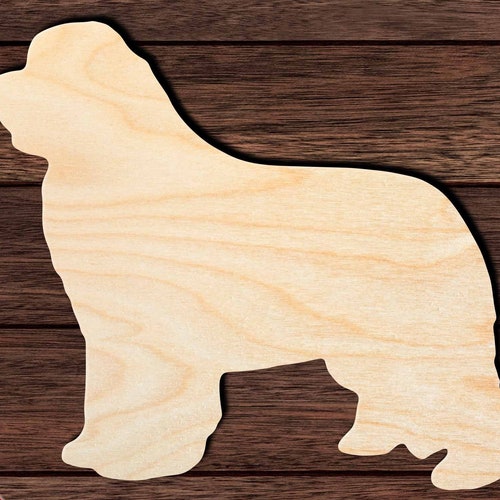 Newfoundland Dog Wooden HQ Cutout for Crafting Home & Room | Etsy